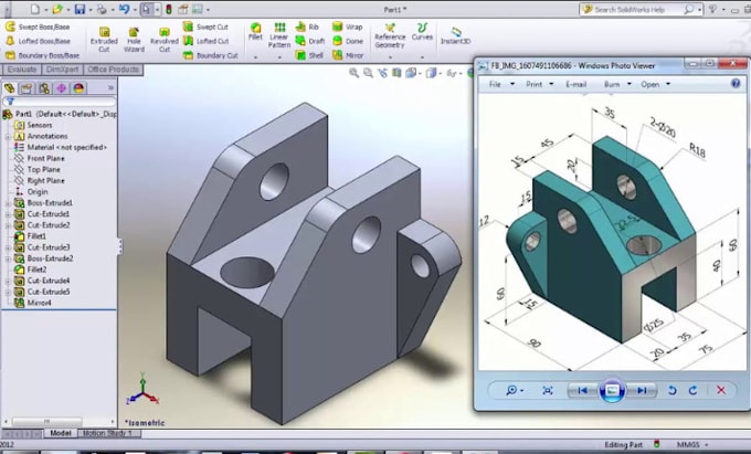 3d sheet metal design product model 2d fabrication drawing dxf for laser cutting by Aburizwann ...