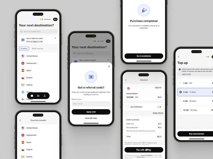 Create a cutting edge esim app and virtual phone number app by Florin ...