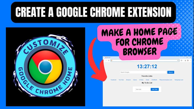 Create a custom chrome extension by Tem_lizzy | Fiverr