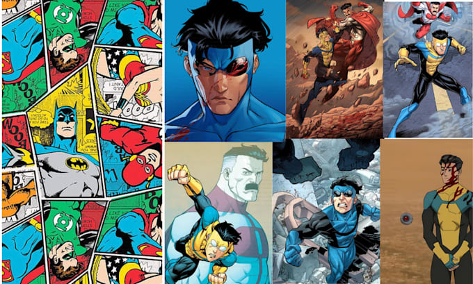 Create custom superhero comic book art in marvel cartoon or anime style ...