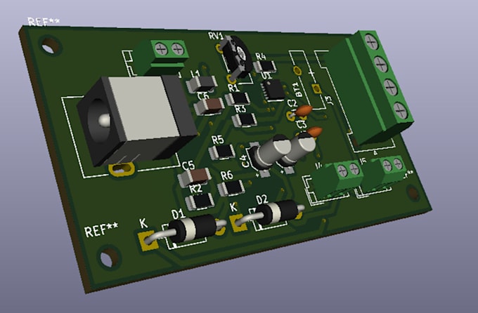Make pcb design, pcb layout, gerber files bom file for 3d pcb board ...