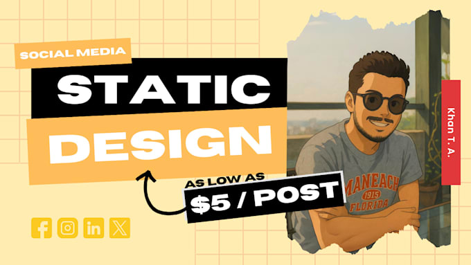 Design engaging static content for your social media pages by Khanahmed ...