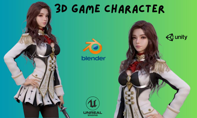 Create 3d game character 3d stylized character 3d model metahuman character by Nathaniel_mosez ...