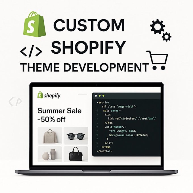 Design redesign build shopify store as developer and virtual assistant ...