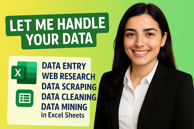 Be your virtual assistant for all data entry, leads generation and web ...