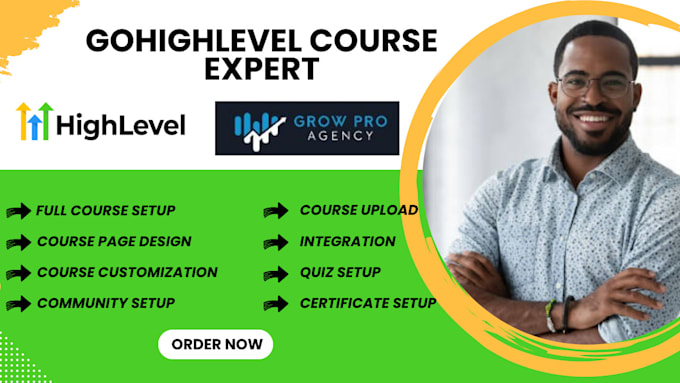 Setup and upload online course on gohighlevel ghl migration by Edward_daniell1 | Fiverr