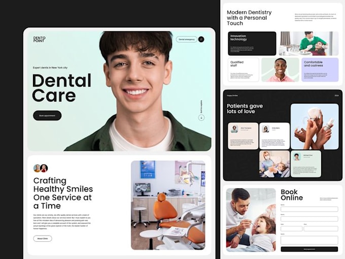 Design dentist website, clinic, medical, hospital website by Janetquin ...