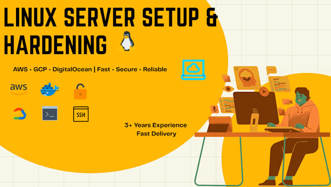 Configure and secure your linux server for cloud hosting or production use by Orouah | Fiverr