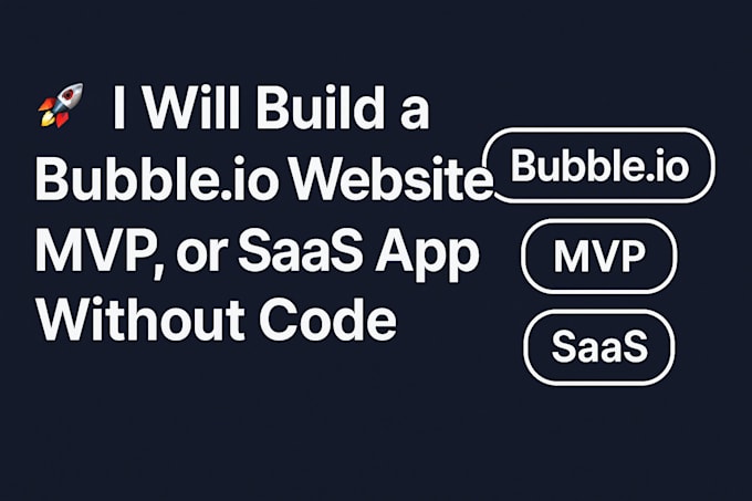 Design Bubble Website Bubble Mvp Saas Bubble App Developer Nocode