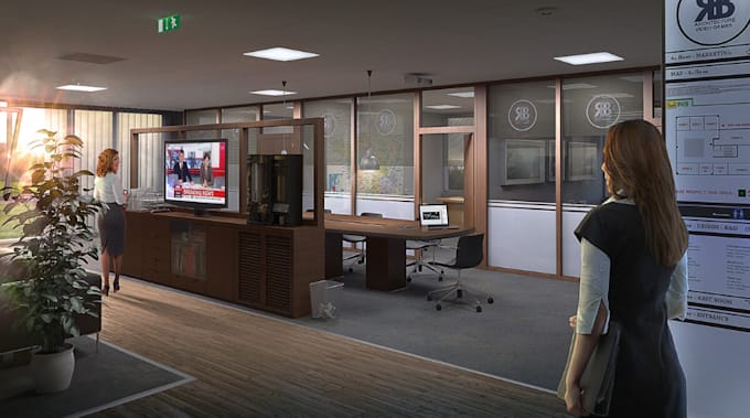 Design your office layout and interior by Bhamtecture | Fiverr