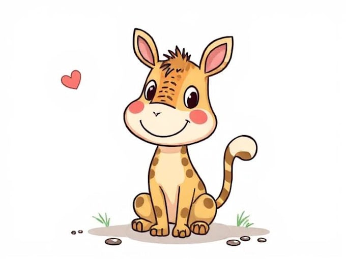 Draw any animal to adorable cartoon by Sachinerry | Fiverr