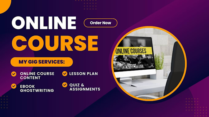 Create online course content, ebook, lesson plan, and course script by Michellebowser | Fiverr