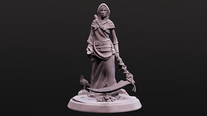 Sculpt a 3d miniature character model, fantasy 3d print, stl file, 3d ...