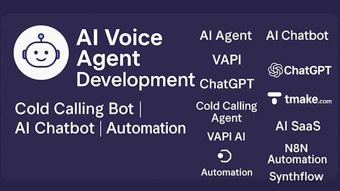 Build ai voice agent, cold calling bot, ai voice bot, open ai chatbot, zapier by Destiny0005 ...