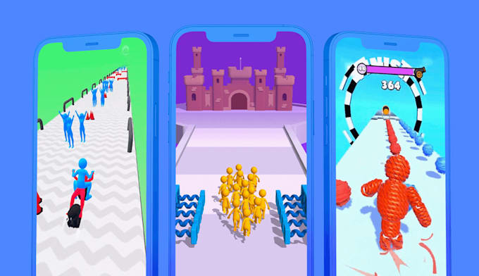 Develop trending hit 2d, 3d hyper casual, 3d simulation mobile games in unity by Qrapyneopy | Fiverr