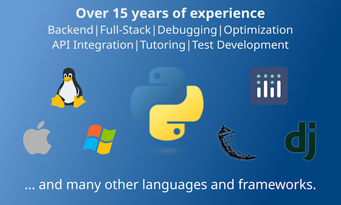 Do backend and full stack development in python by Jdrabner | Fiverr