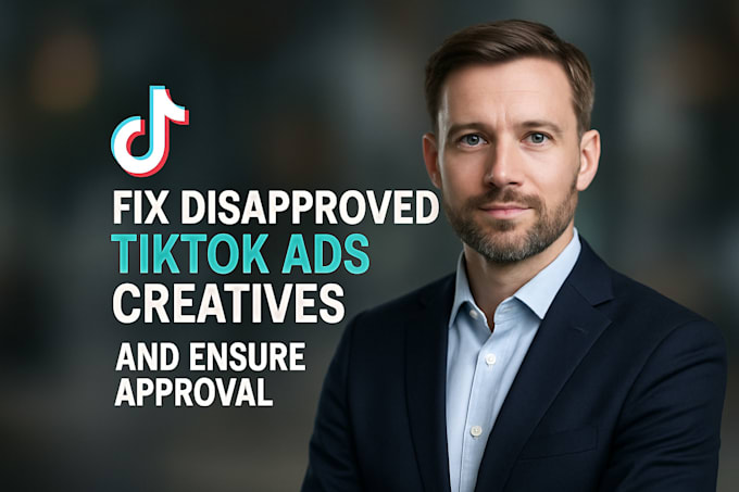 Fix disapproved tiktok ads creative by Muneebijaz45 | Fiverr