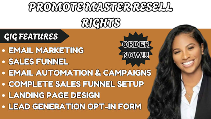 Promote master resell right with email marketing campaign by Mary_jam7 ...