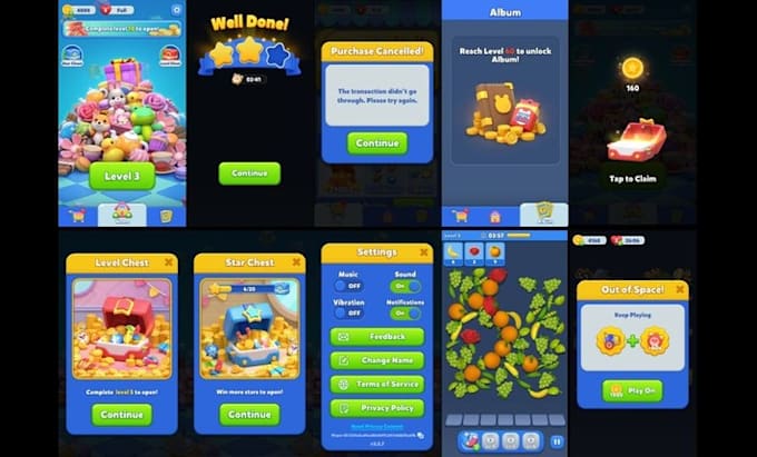 Design professional 2d game ui and ux by Michaelright959 | Fiverr