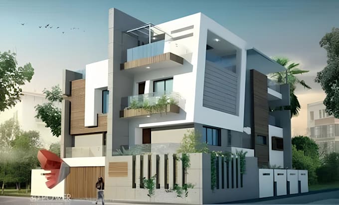 Do 3d interior exterior rendering house design architectural model visualization by Stephen ...