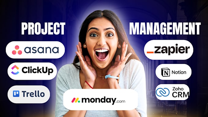 Setup automations integrations with monday com, trello, asana, clickup, monday by ...