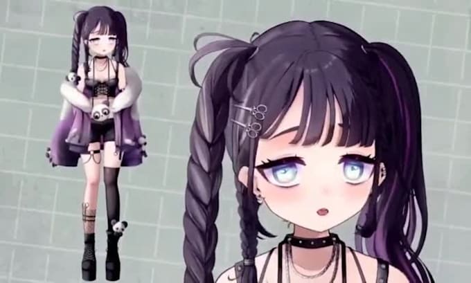 Draw and rig live2d model, 2d vtuber model, live2d rigging, anime ...