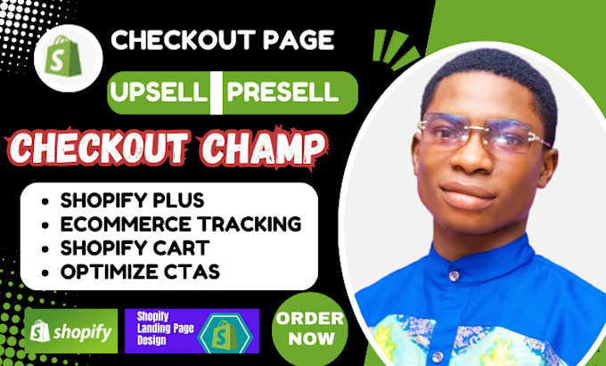 Design shopify checkout to boost sales, shopify cart, checkout champ, ecommerce by Webelevator69 ...
