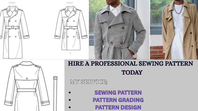 Do professional sewing pattern maker and grading for any types of ...