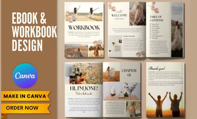 Design editable canva ebook workbook lead magnet design magazine ...