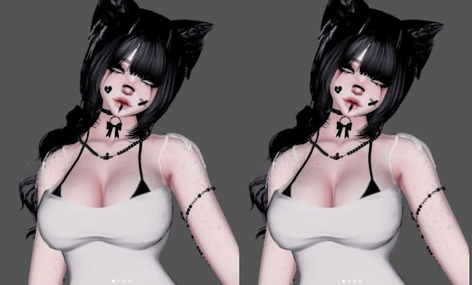 Create custom 3d vrchat avatar, vtuber model, vrm character, vrc avatar by Arbanyy | Fiverr