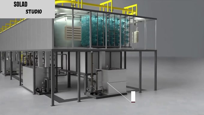 Create 3d industrial machinery animation for manufacturing and ...