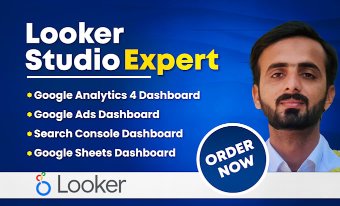 Create looker studio google data studio dashboard by Hrs_analytics | Fiverr