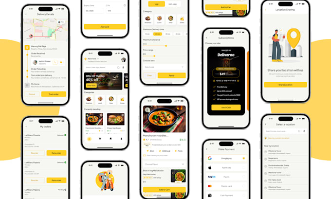 Design mobile app ui ux and prototype by Oza_technosys | Fiverr