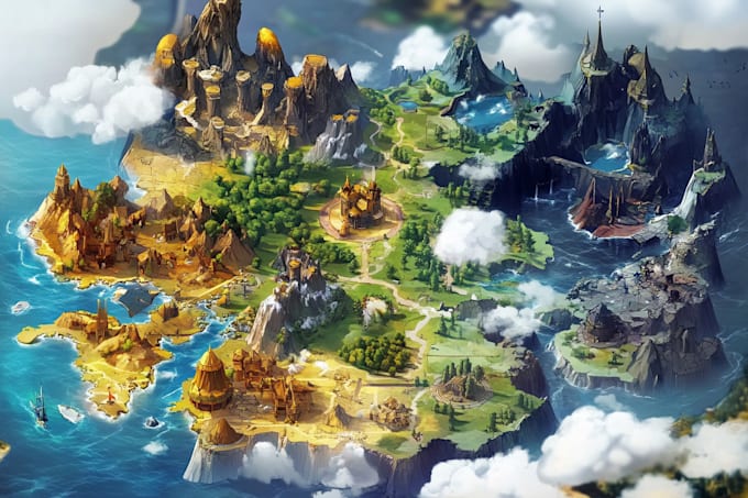 Create your fantasy map and rpg map by Falcuito022 | Fiverr