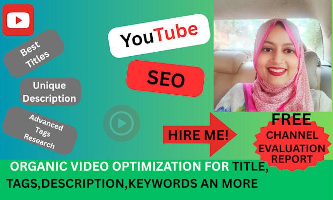 Optimize seo title, description and tags for youtube videos by Milajewel | Fiverr