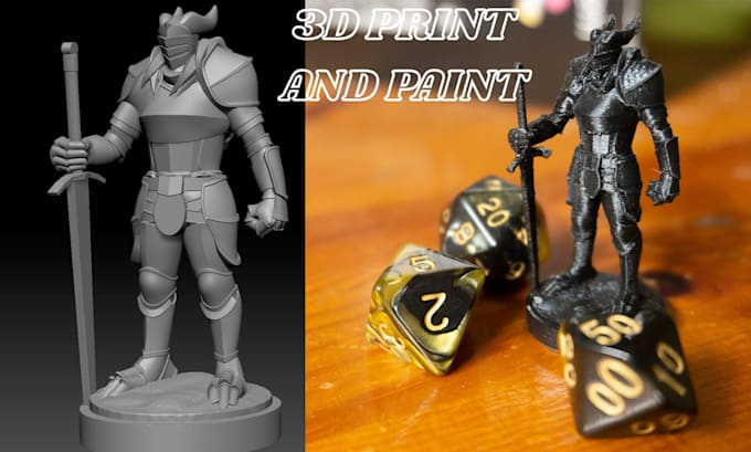 Print, paint your custom 3d models,miniatures,dnd, figurines with ...