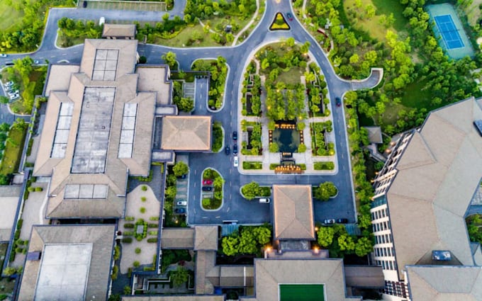 Diseño de planos de sitio en autocad 2d, revit 3d y sketchup, y mapa de ...