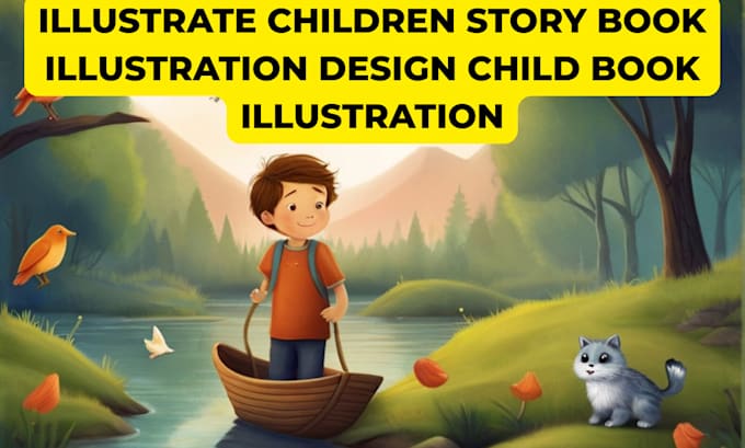 Illustrate children story book illustration design child book ...