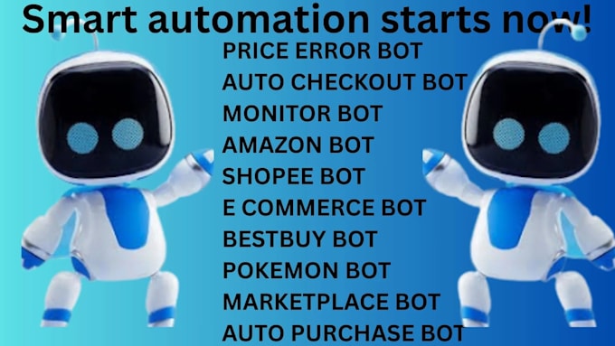 Automated buying bot, auto purchase bot, popmart bot, pokemon bot, checkout bot by Onapme | Fiverr