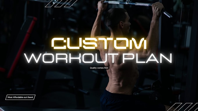 Make you a customized workout plan by Darsh_acharya1 | Fiverr