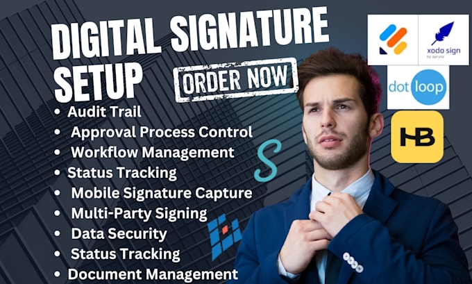Setup digital signature xodo sign jotform signwell digisigner dotloop ...