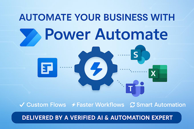 Build custom power automate flow to automate business process ms power automate by Samuel_aii ...