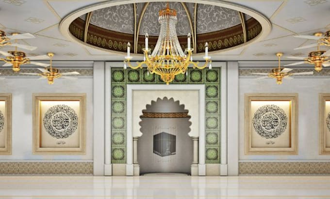 Design or renovate 3d models of mosques, prayer rooms, minarets with ...