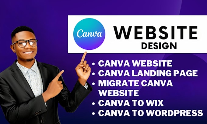 Create canva website design canva website landing page migrate canva to wix by Steven_robert01 ...