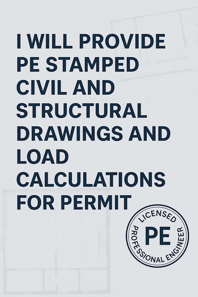 Civil and structural drawings and load calculations for permit pe fl ...