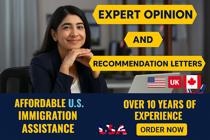 Write a powerful immigration eb2 niw expert opinion letter cover letter ...