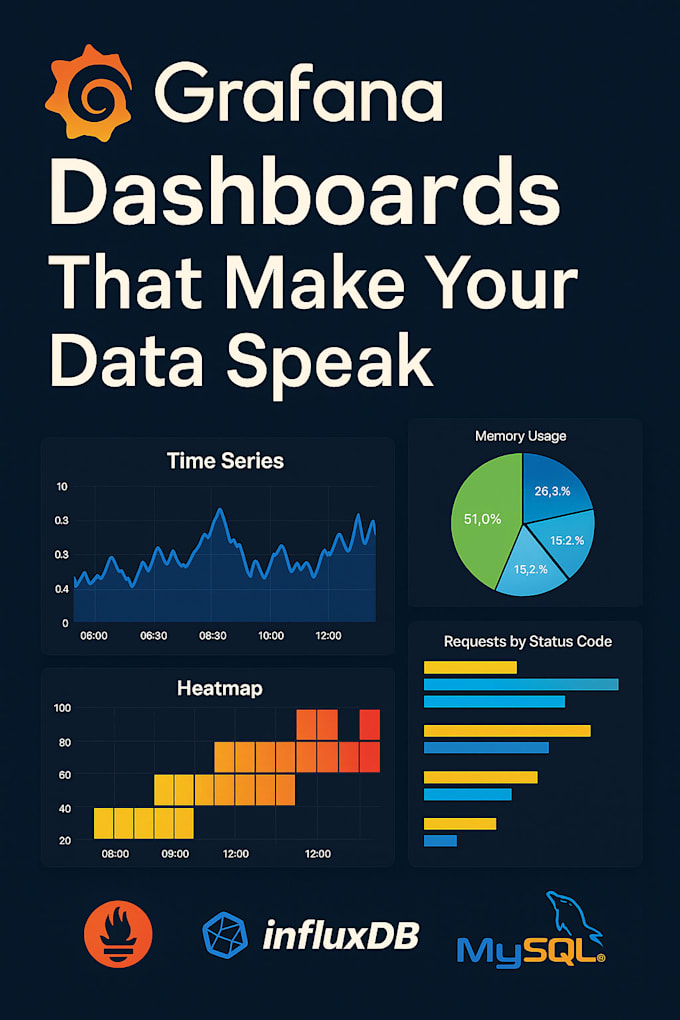 Create custom grafana dashboards and graphs for your data by B4shl1t3 | Fiverr