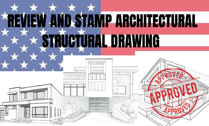 Review and stamp architectural drawing 2d 3d floor plan mep drawing ...