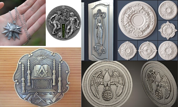 Sculpt 3d bas relief, coin, medallion, and cnc model for 3d printing by ...