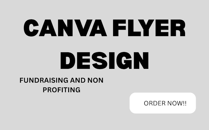 Design flyer, fundraising non profit website on canva by Annematilda ...